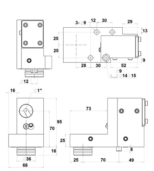 CITIZEN SLEEVE HOLDER ID=1" inch for CITIZEN M20 M32 OEM CINCOM CDF101 ...