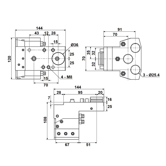 CITIZEN SLEEVE HOLDER ID=1" inch TRIPLE for CITIZEN M32V OEM CINCOM ...